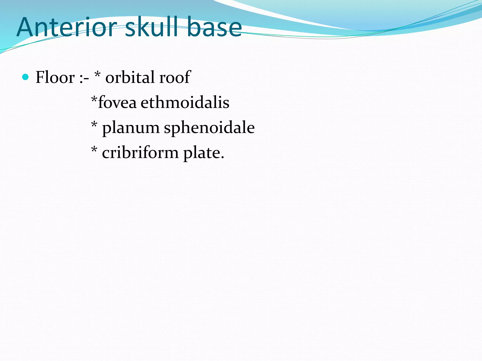 Endoscopic anatomy of nose ,paranasal sinus and anterior skull base | PPTX
