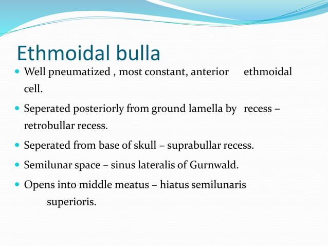 Endoscopic anatomy of nose ,paranasal sinus and anterior skull base ...