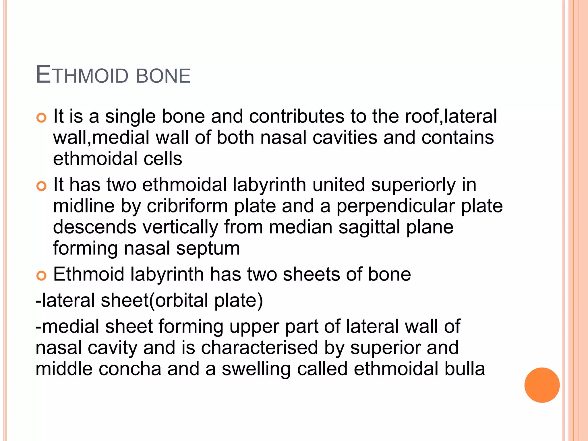 Endoscopic anatomy of Nose, PNS and anterior skull base | PPTX