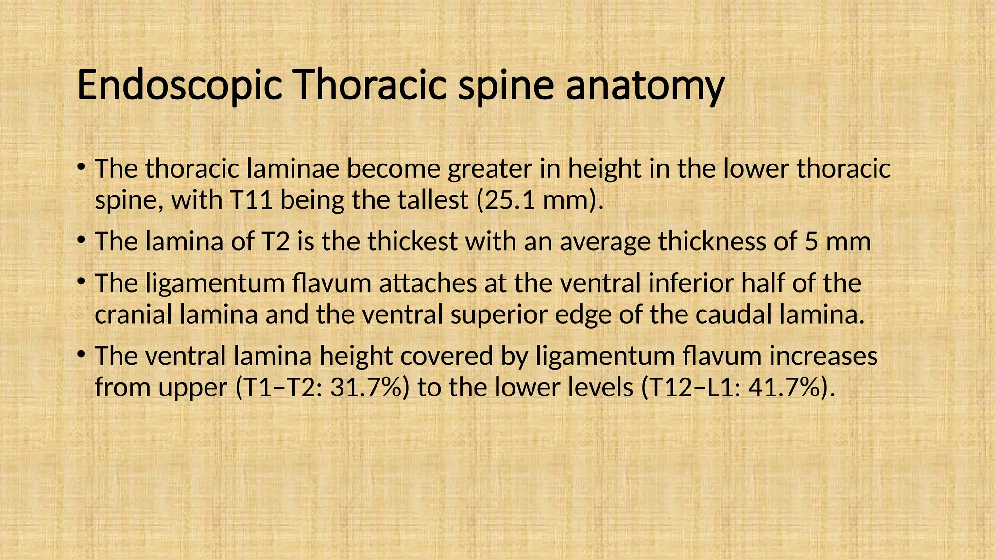Endoscopic anatomy relevant to the thoracic spine.pptx