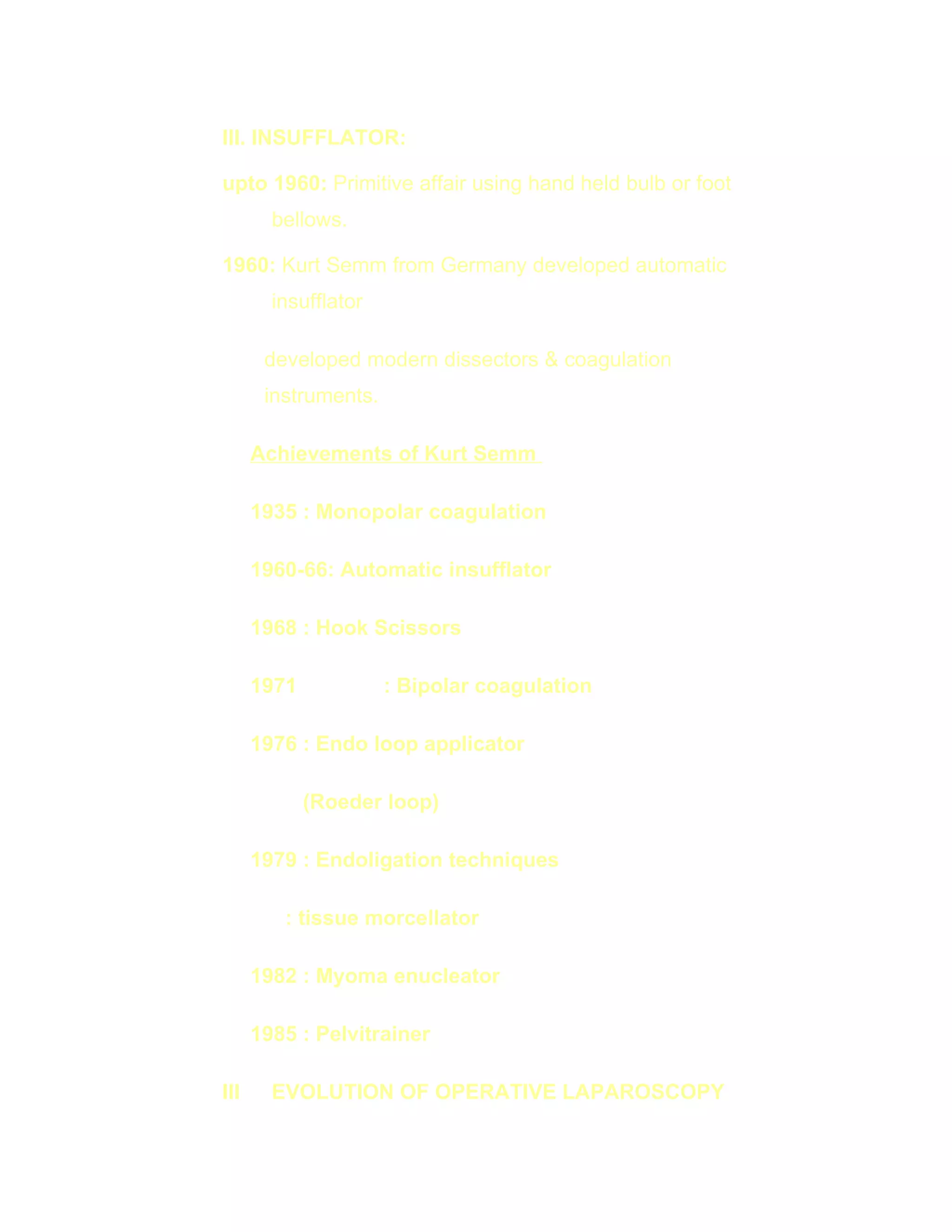 Endoscopic and laparoscopic surgery | DOC