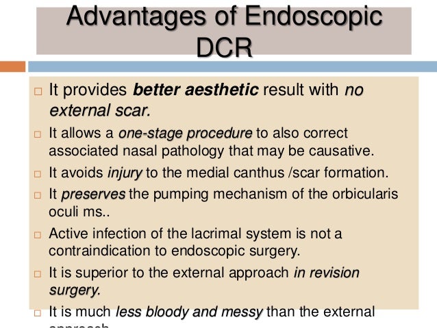 Endoscopic (DCR) Dacryocystorhinostomy