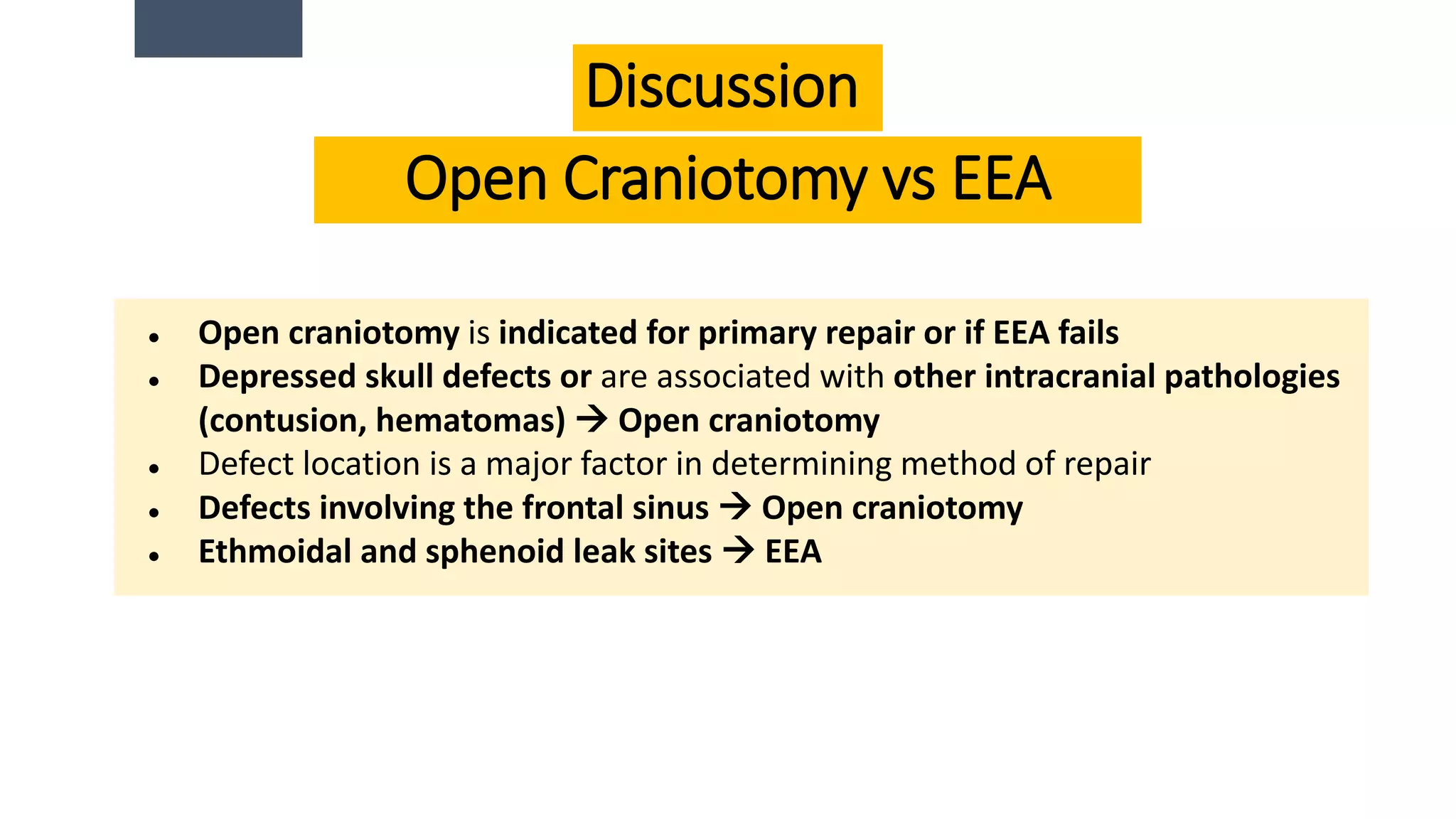 Endoscopic endonasal approaches for reconstruction of traumatic ...