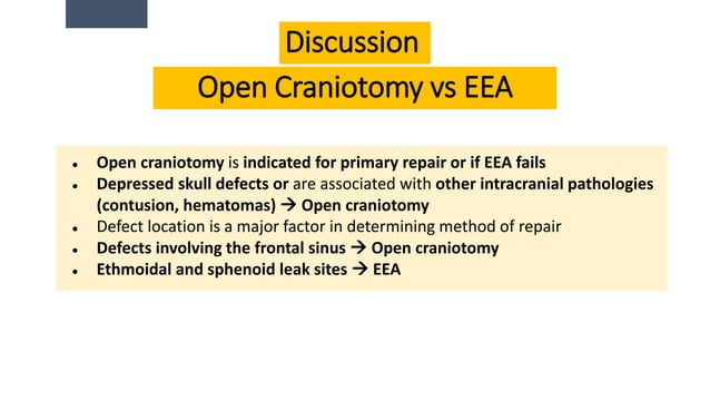 Endoscopic endonasal approaches for reconstruction of traumatic ...