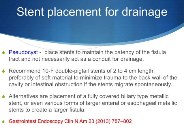 Endoscopic management of walled of pancreatic necrosis | PPTX ...