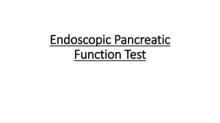Endoscopic management in pancreatic diseases | PPTX