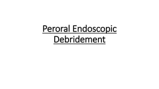 Endoscopic management in pancreatic diseases | PPTX
