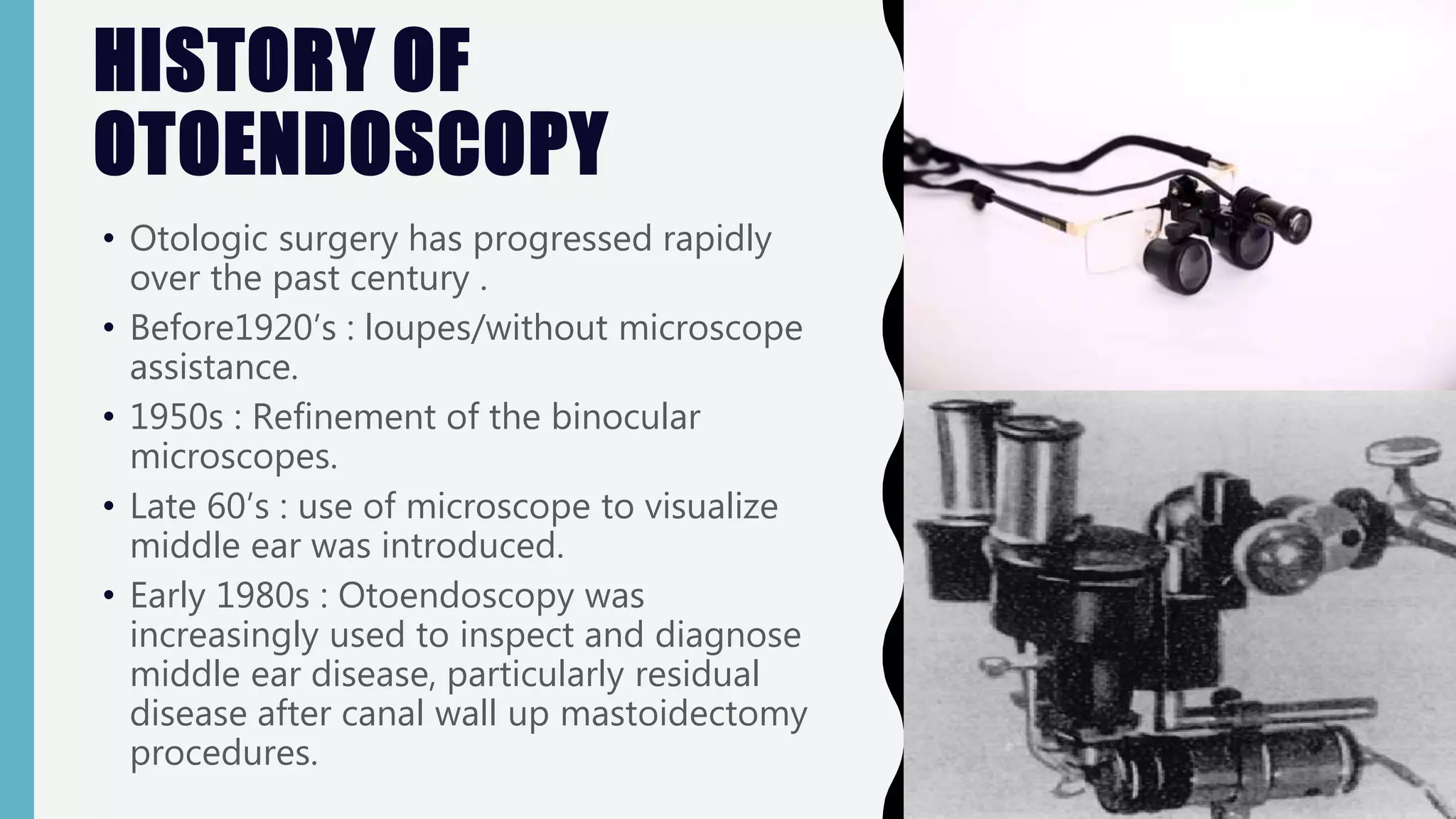 Endoscopic middle ear surgery | PPTX