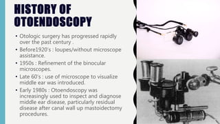 Endoscopic middle ear surgery | PPTX