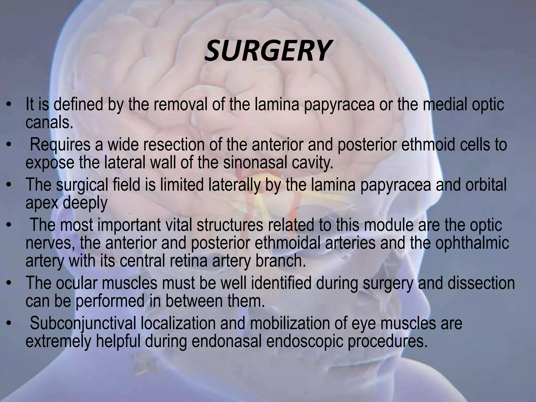 Endoscopic skull base surgery level iii | PPTX