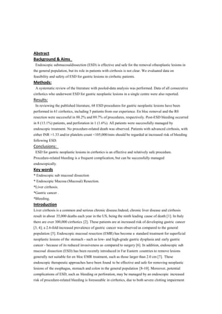 Endoscopic submucosal dissection of gastric neoplastic12 | PDF