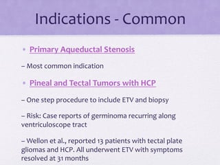 Endoscopic Third Ventriculostomy anatomy and surgery | PDF