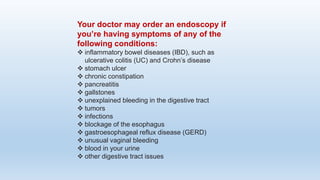 Endoscopy and types of endoscopy | PPTX | Digestive Disorders ...