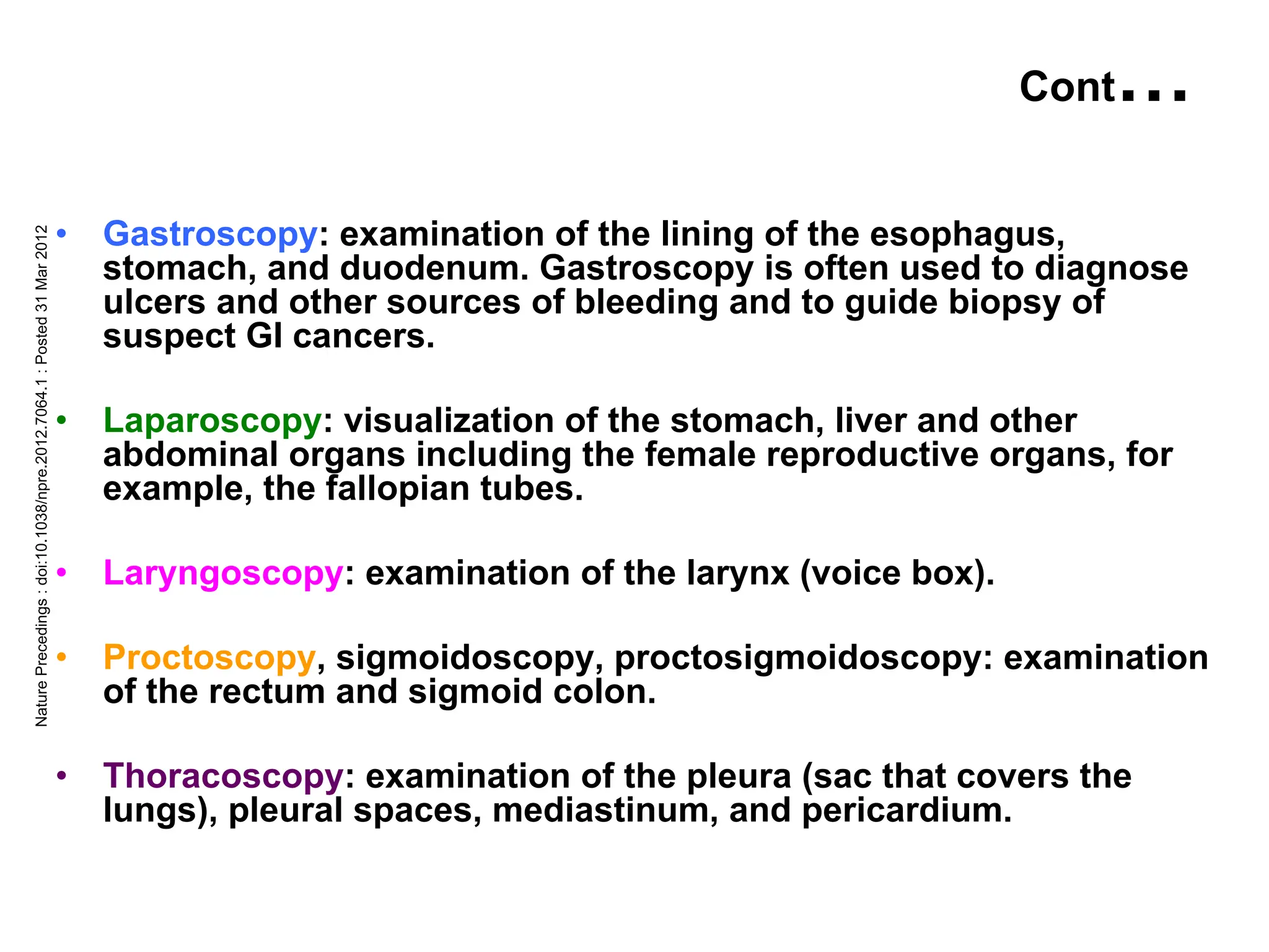 Endoscopy basic principle, types, application | PDF