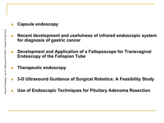 Endoscopy basic principle, types, application | PDF