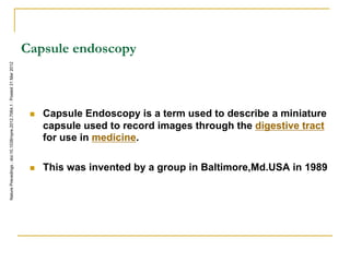 Endoscopy basic principle, types, application | PDF