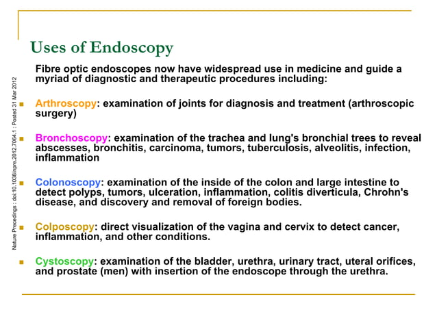 Endoscopy basic principle, types, application | PPT