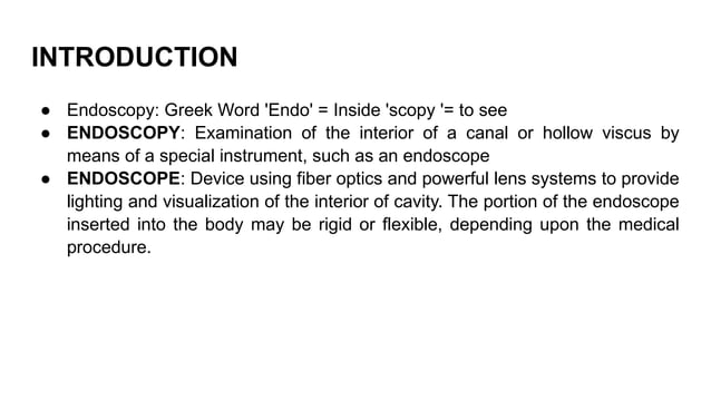 Endoscopy in surgery with human physiology and health life pptx | PPTX