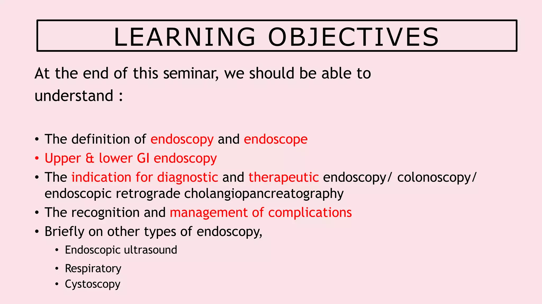 Endoscopy in surgery | PPTX