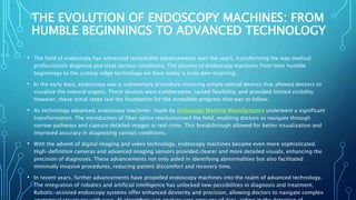 Endoscopy Machine Manufacturers & Suppliers | PPT