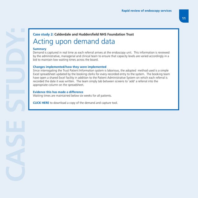 Rapid review of endoscopy services - NHS Improvement | PDF