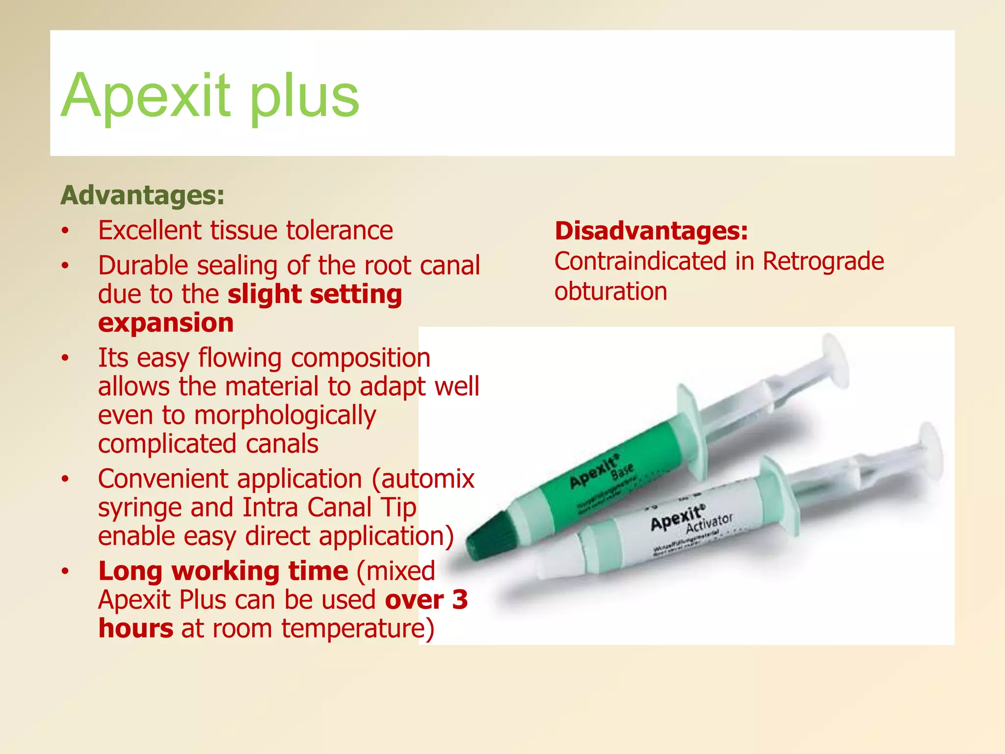 Endodontic sealers a summary and a quick review | PPTX