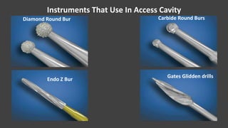 Endodontic access cavity for anterior teeth Dr. Ali Mohammed | PPTX