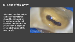 Endodontic access cavity for anterior teeth Dr. Ali Mohammed | PPTX