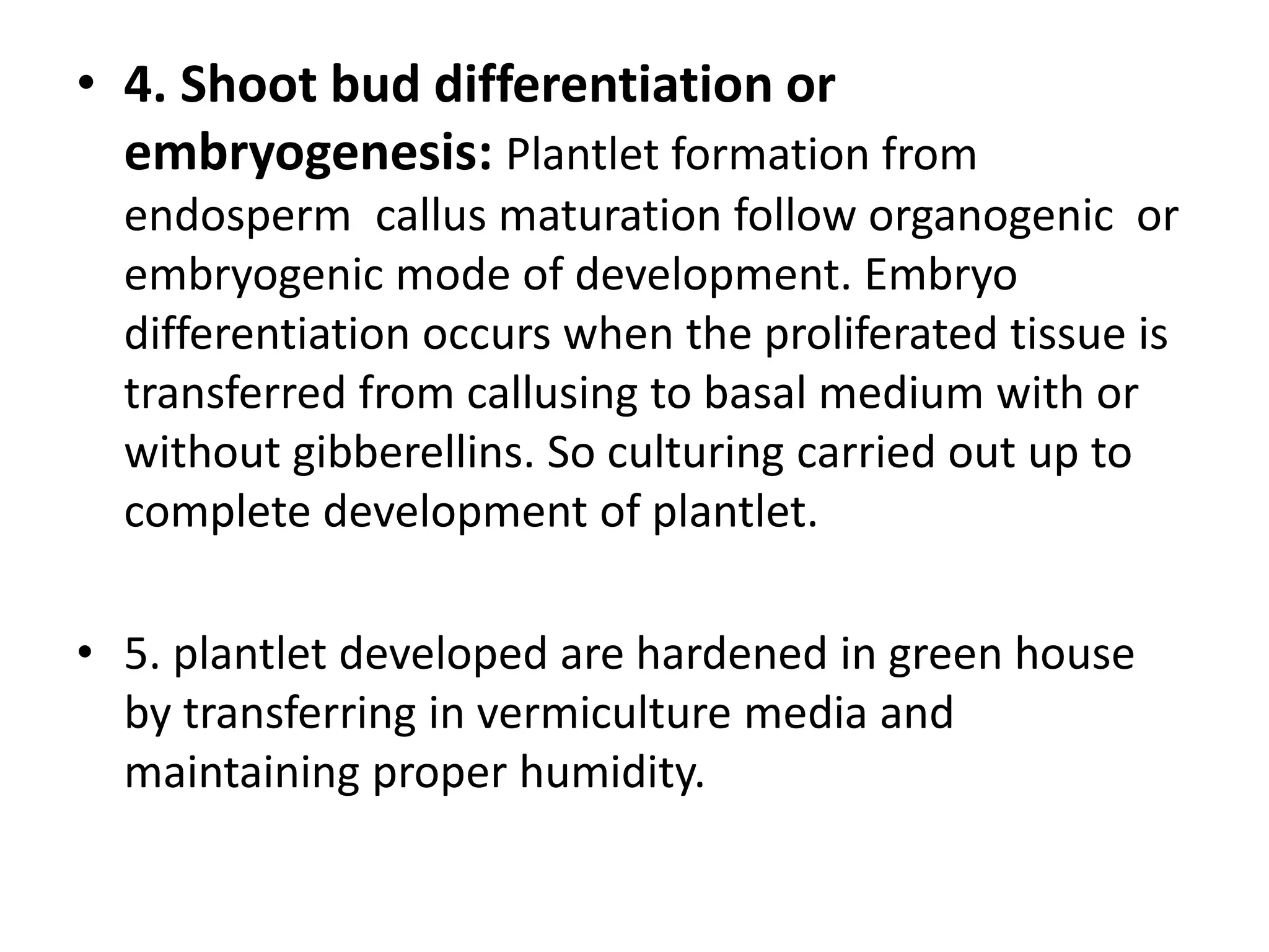 Endosperm culture and somatic embryogenesis | PPTX
