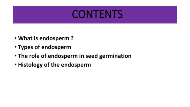 Endosperm development | PPTX