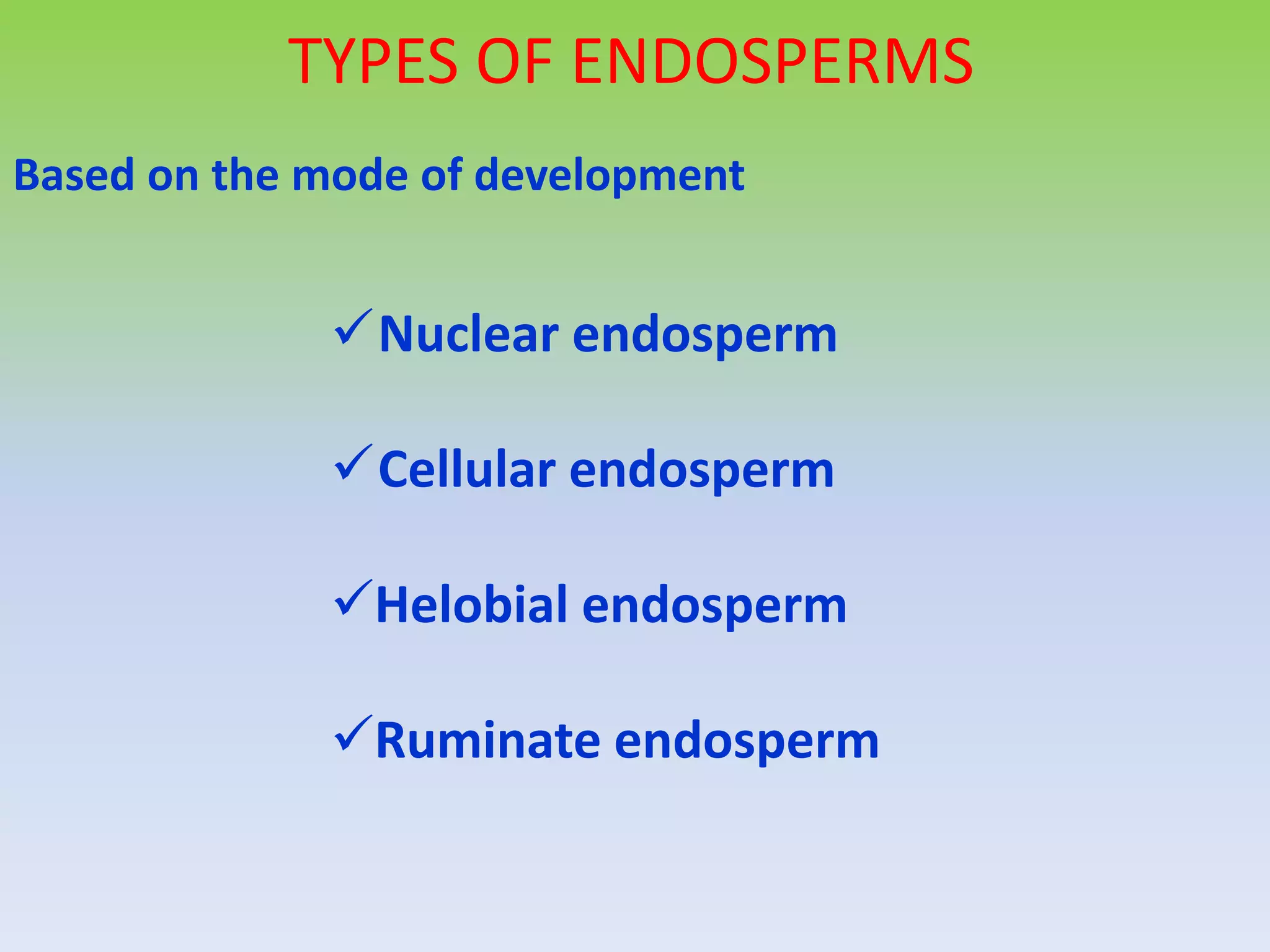 Endosperms | PPTX | Biological Sciences | Science
