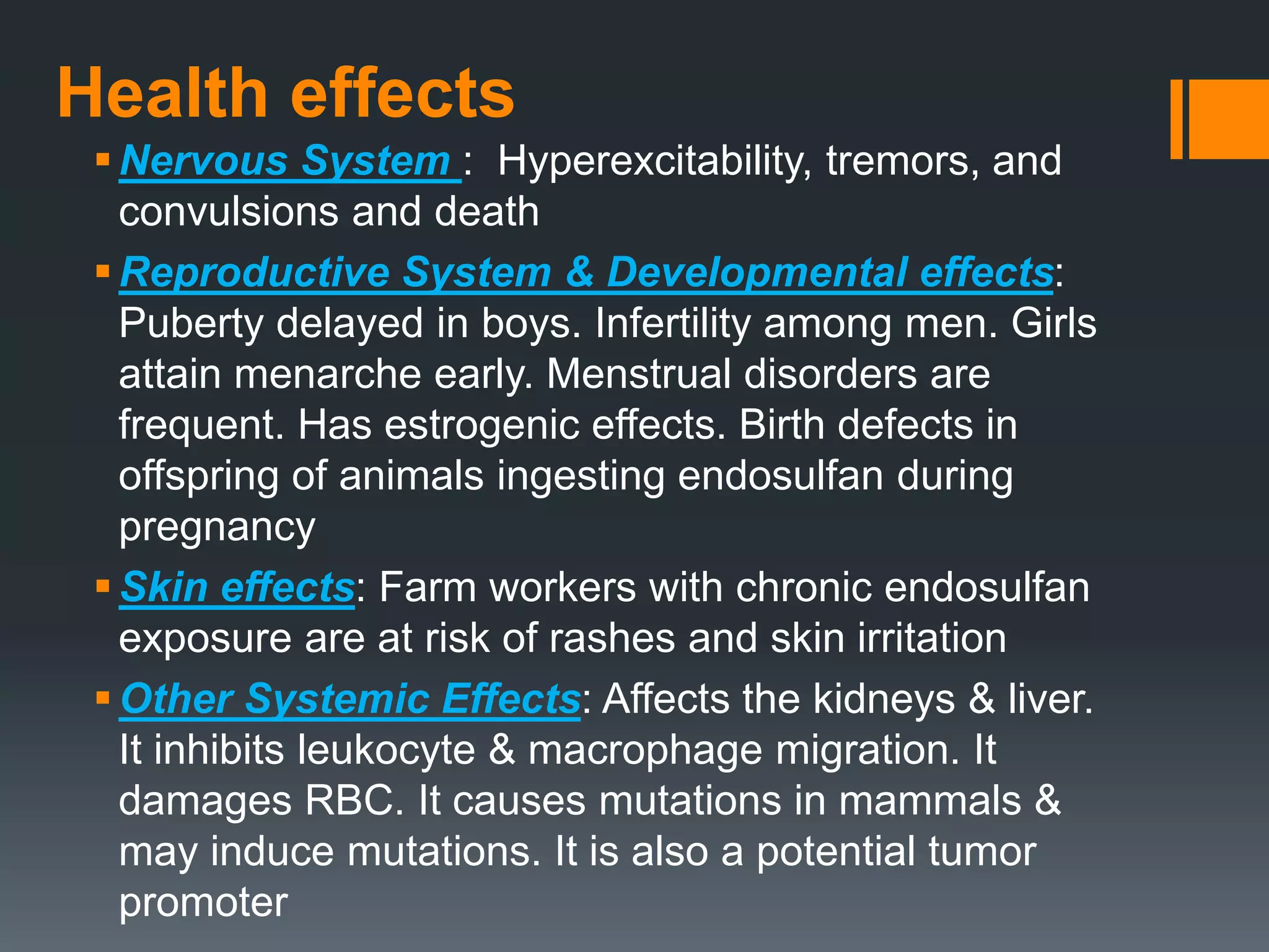 Endosulfan the kasargod story | PPTX