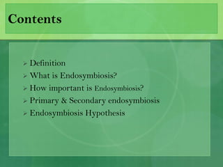 Endosymbiosis & cyanobacteria | PPTX