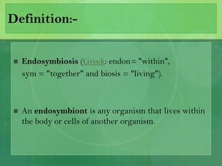 Endosymbiosis & cyanobacteria | PPTX