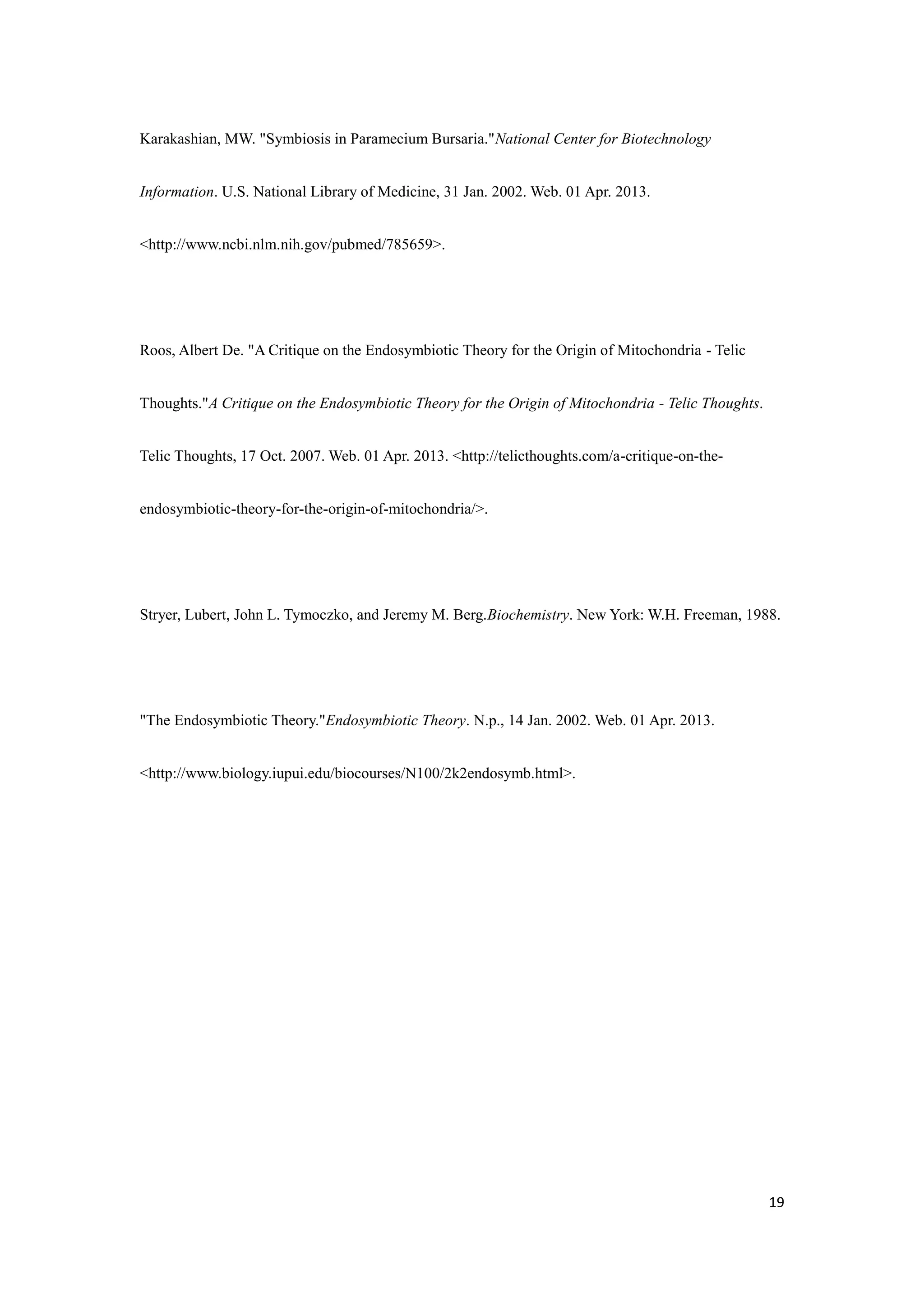Endosymbiotic theory | PDF