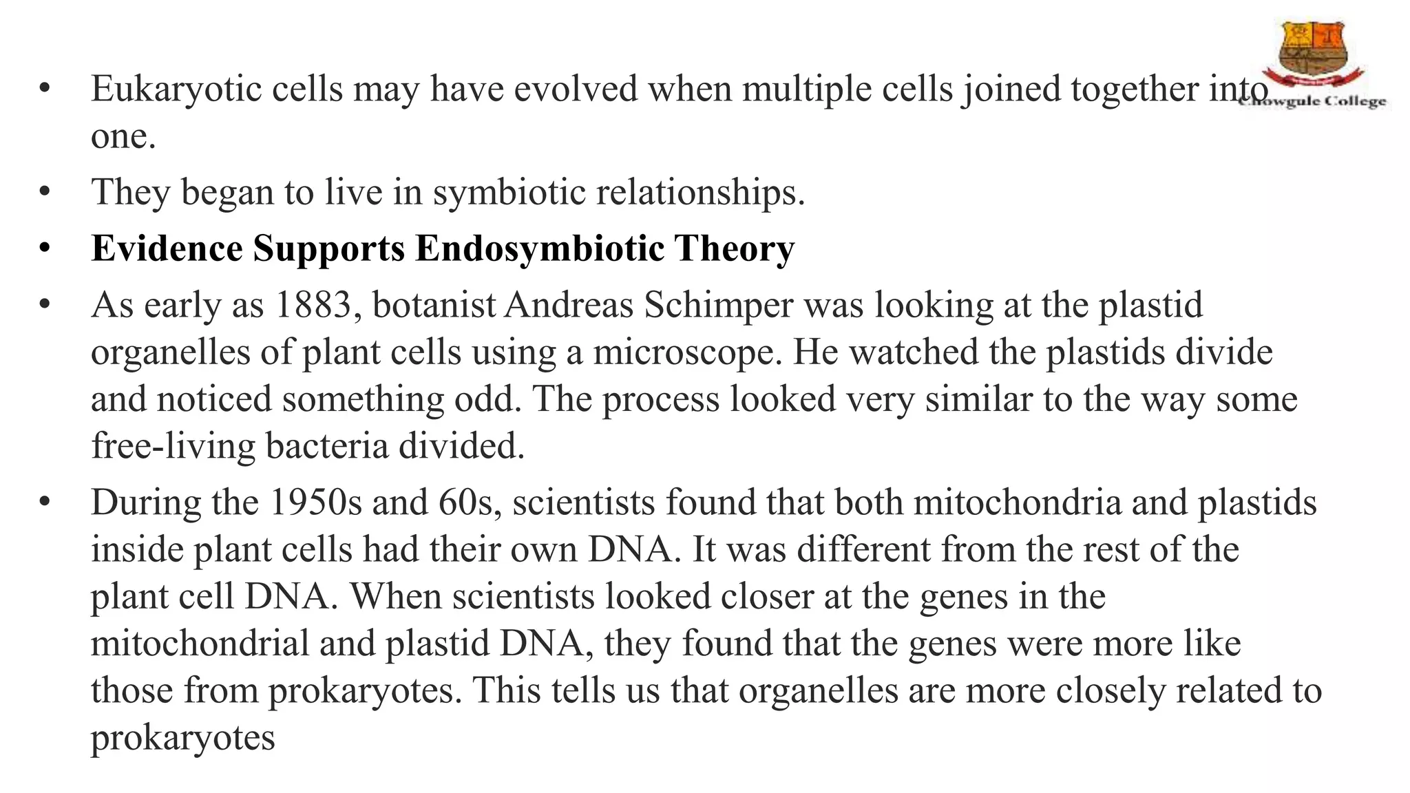 Endosymbiotic theory | PPTX