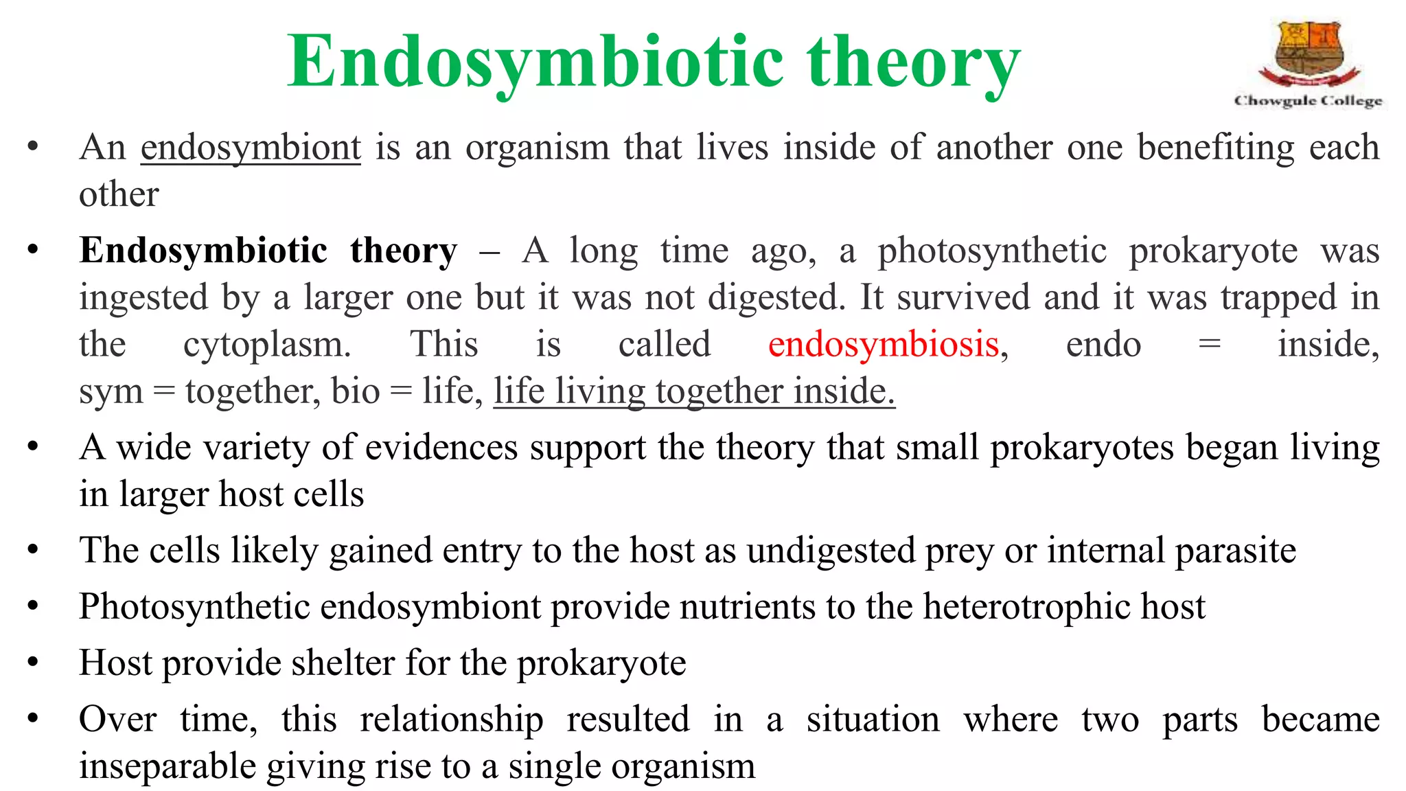 Endosymbiotic theory | PPTX