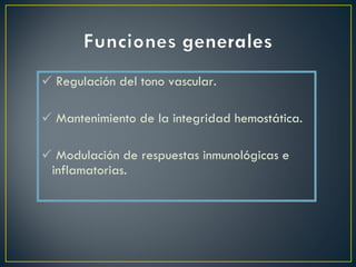 Endotelio vascular | PPT