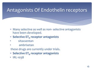 Endothelin ppt | PPTX