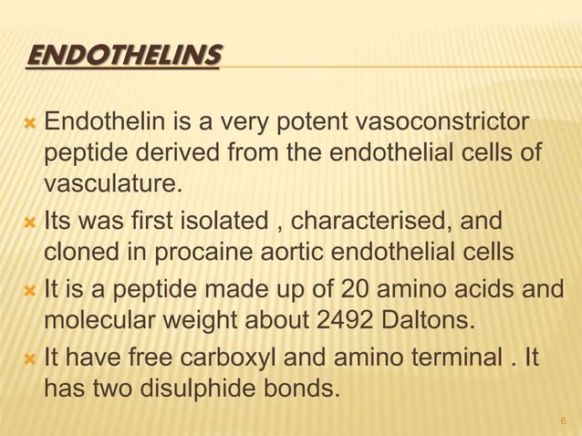 Endothelins | PPT