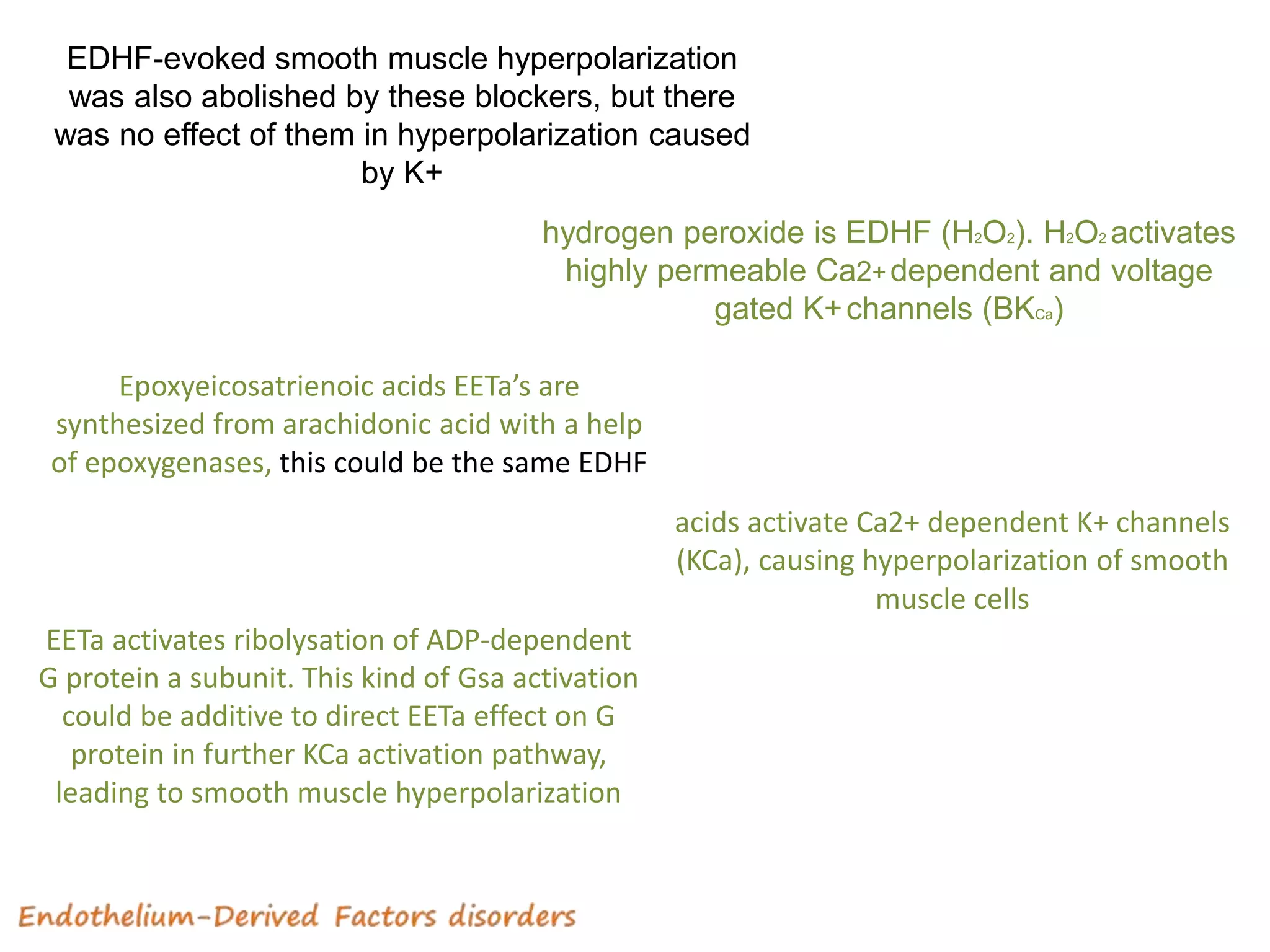 Endothelium derived factors | PPTX