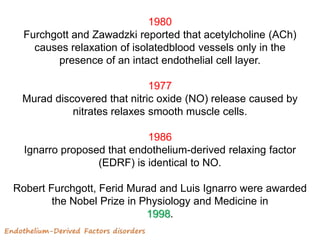 Endothelium derived factors | PPTX | Endocrine and Metabolic Diseases ...
