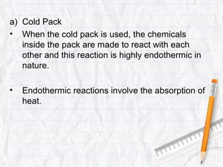 Endothermic and exothermic process (1) | PPT | Chemistry | Science