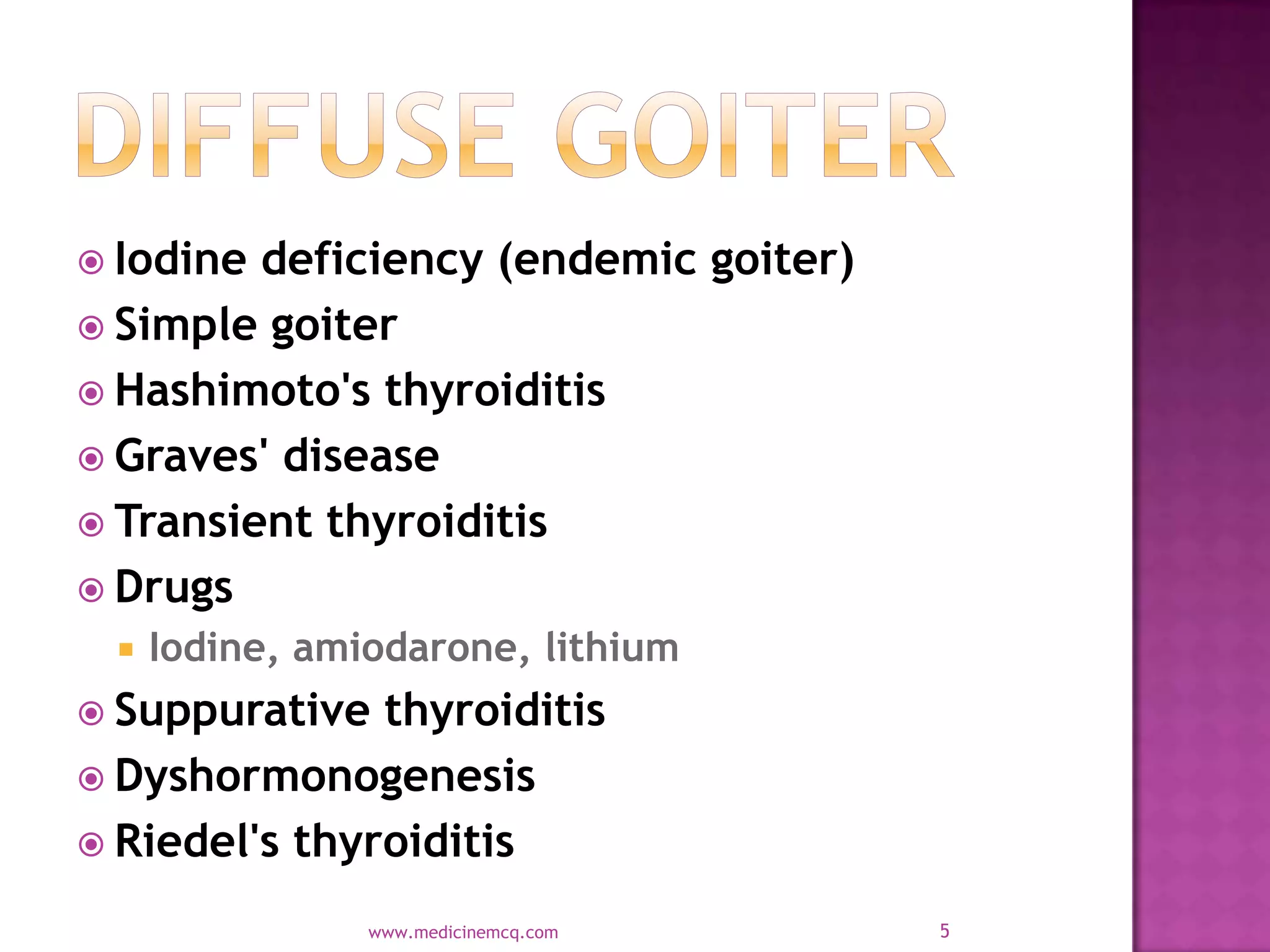 Thyroid - Goiter | PPTX