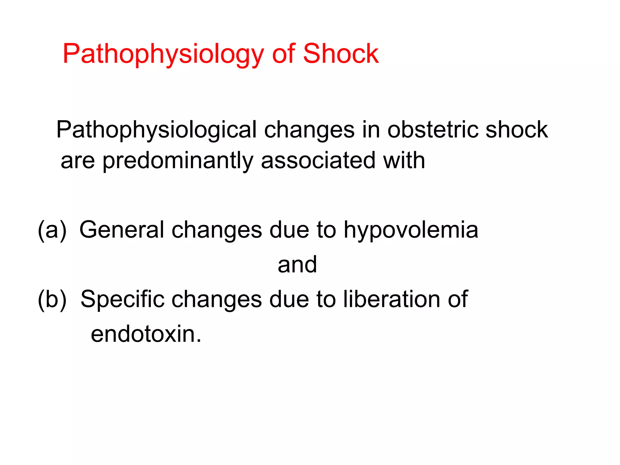 Endotoxic Shock in Obstetrics PPT | PPTX