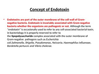 Endotoxin: A bacterial toxin with health risks. | PPTX