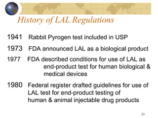 Bacterial Endotoxin Test | PPT
