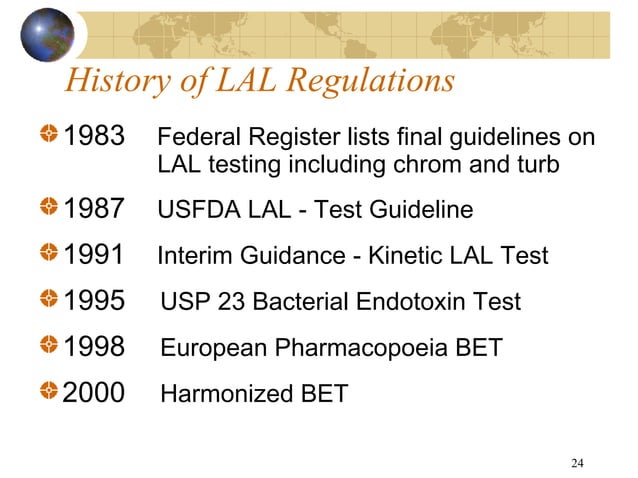 Bacterial Endotoxin Test | PPT | Chemistry | Science