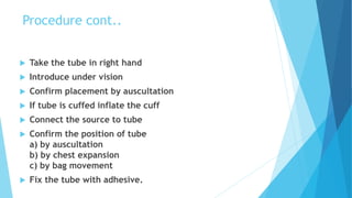 Endotracheal intubation | PDF