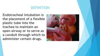 Endotracheal intubation | PPT